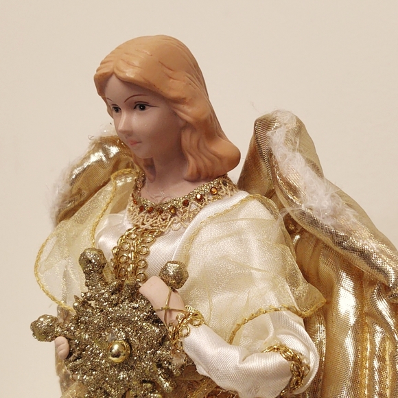 Holiday | 12 Porcelain Angel Tree Topper Gold | Poshmark